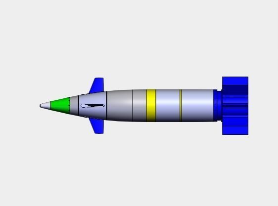 Howitzer Shell Concept 3D model rigged | CGTrader