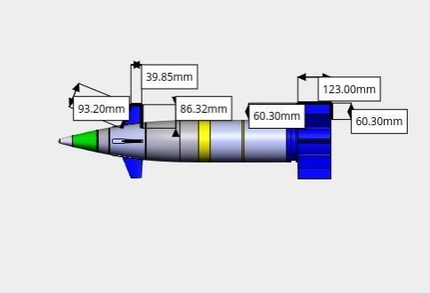 Howitzer Shell Concept 3D model rigged | CGTrader