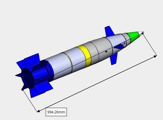 Howitzer Shell Concept 3D model rigged | CGTrader