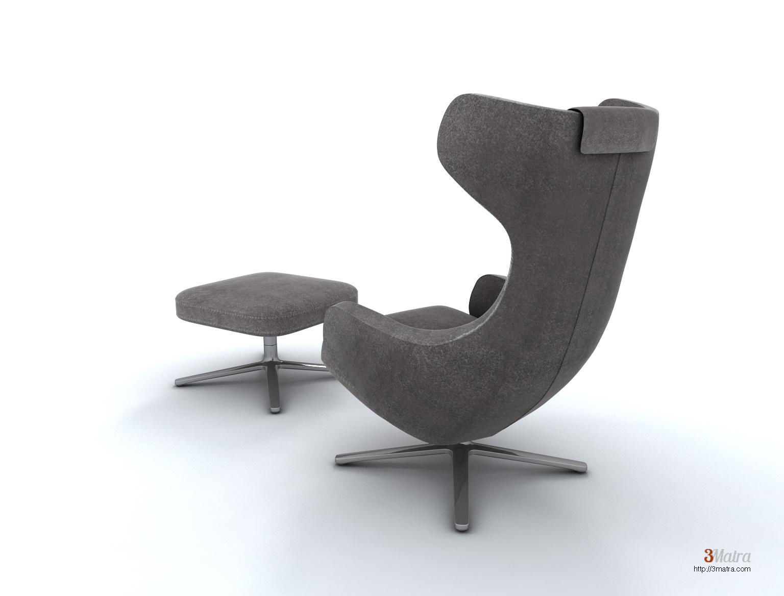 GRAND REPOS LOUNGE CHAIR - VITRA 3D model | CGTrader