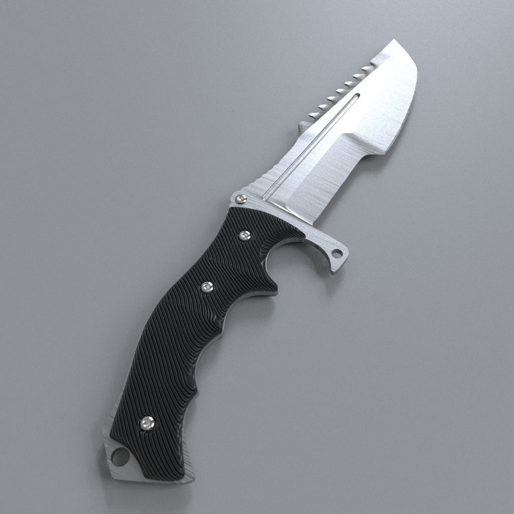 Three CSGO Knives Pack 1 3D model | CGTrader