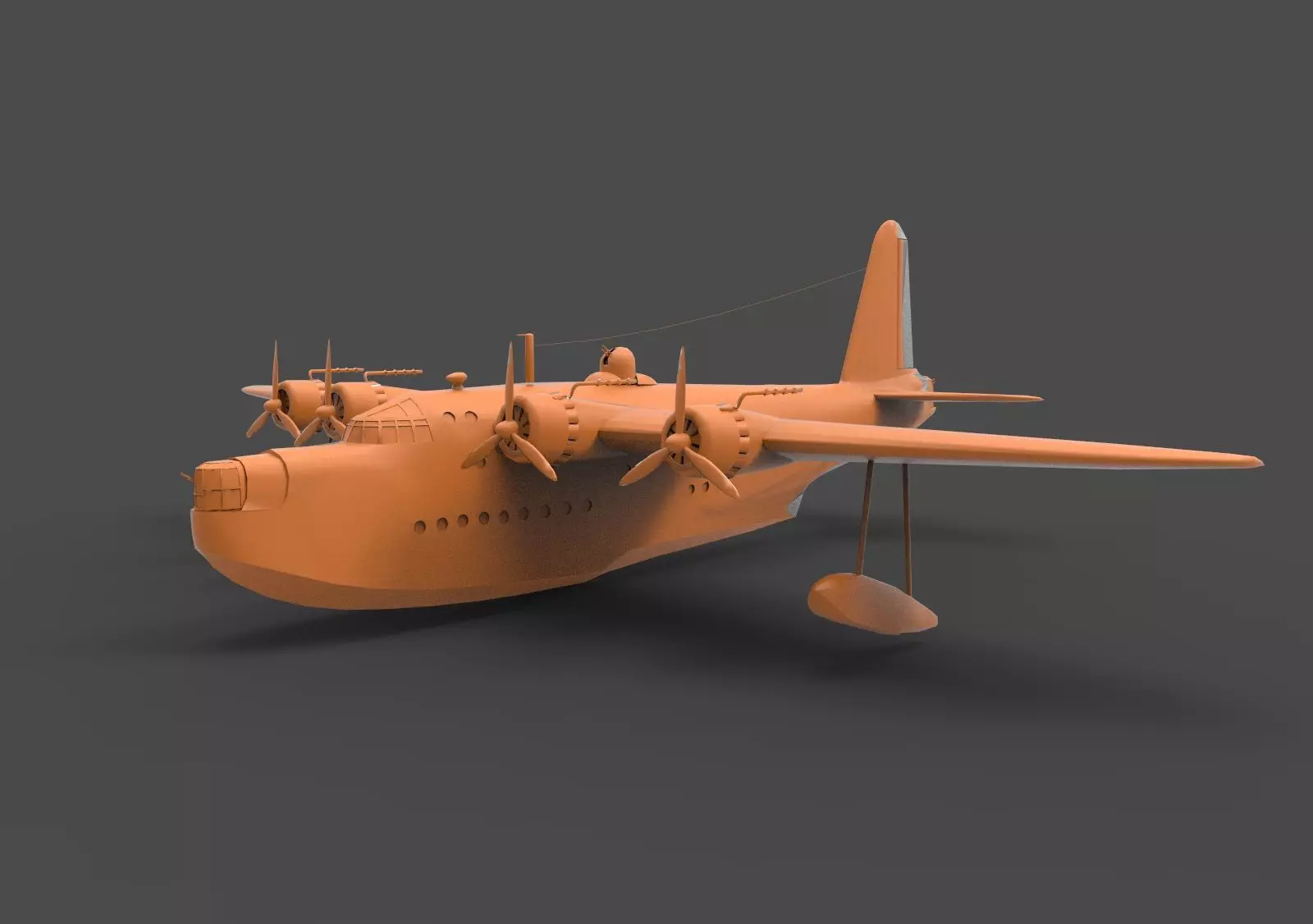 Short Sunderland 3D model 3D printable | CGTrader
