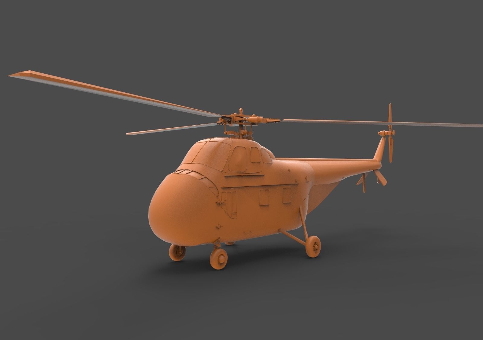 Sikorsky H-19 3D model 3D printable | CGTrader