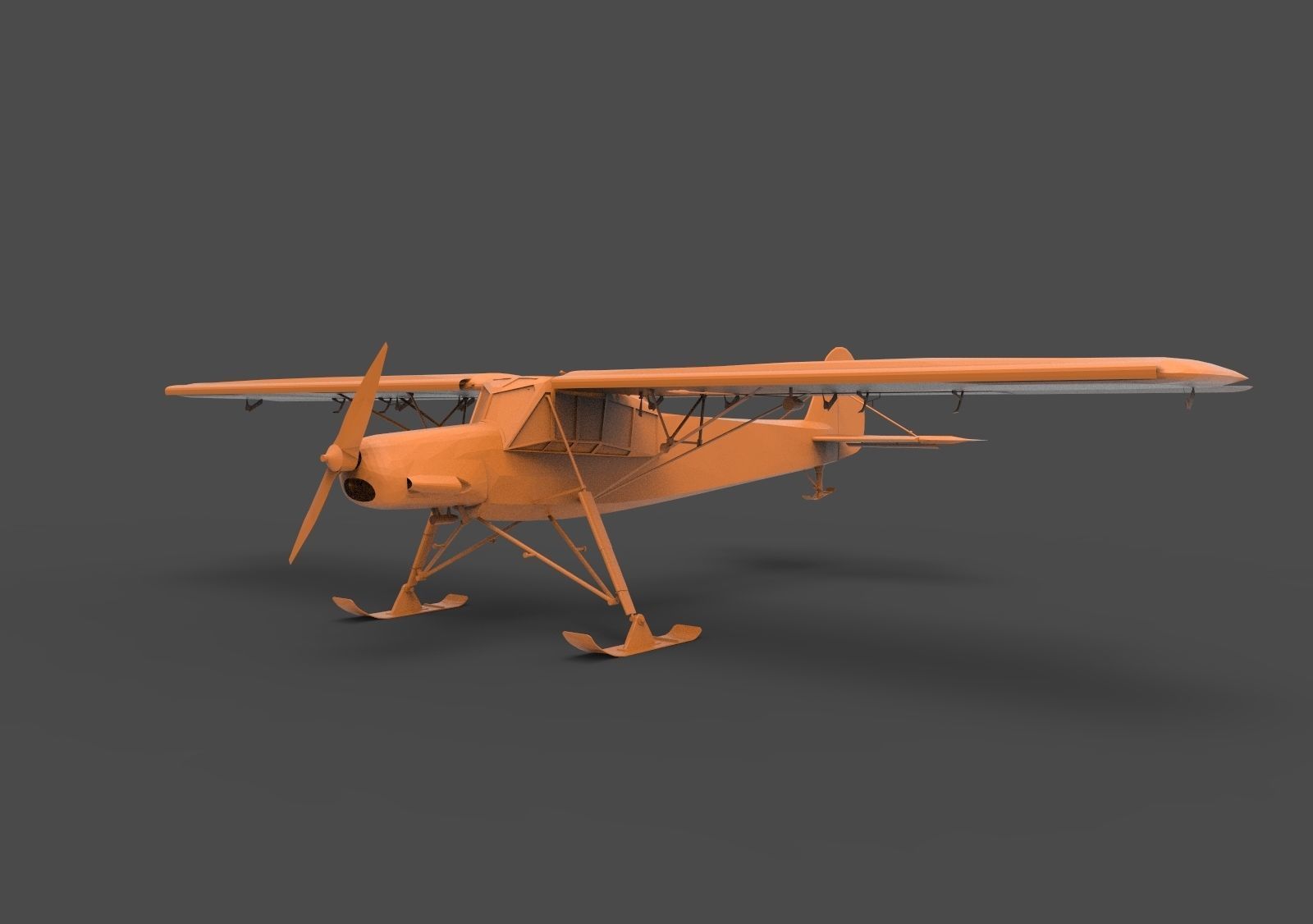 fieseler fi 156 storch winter 3D model 3D printable | CGTrader