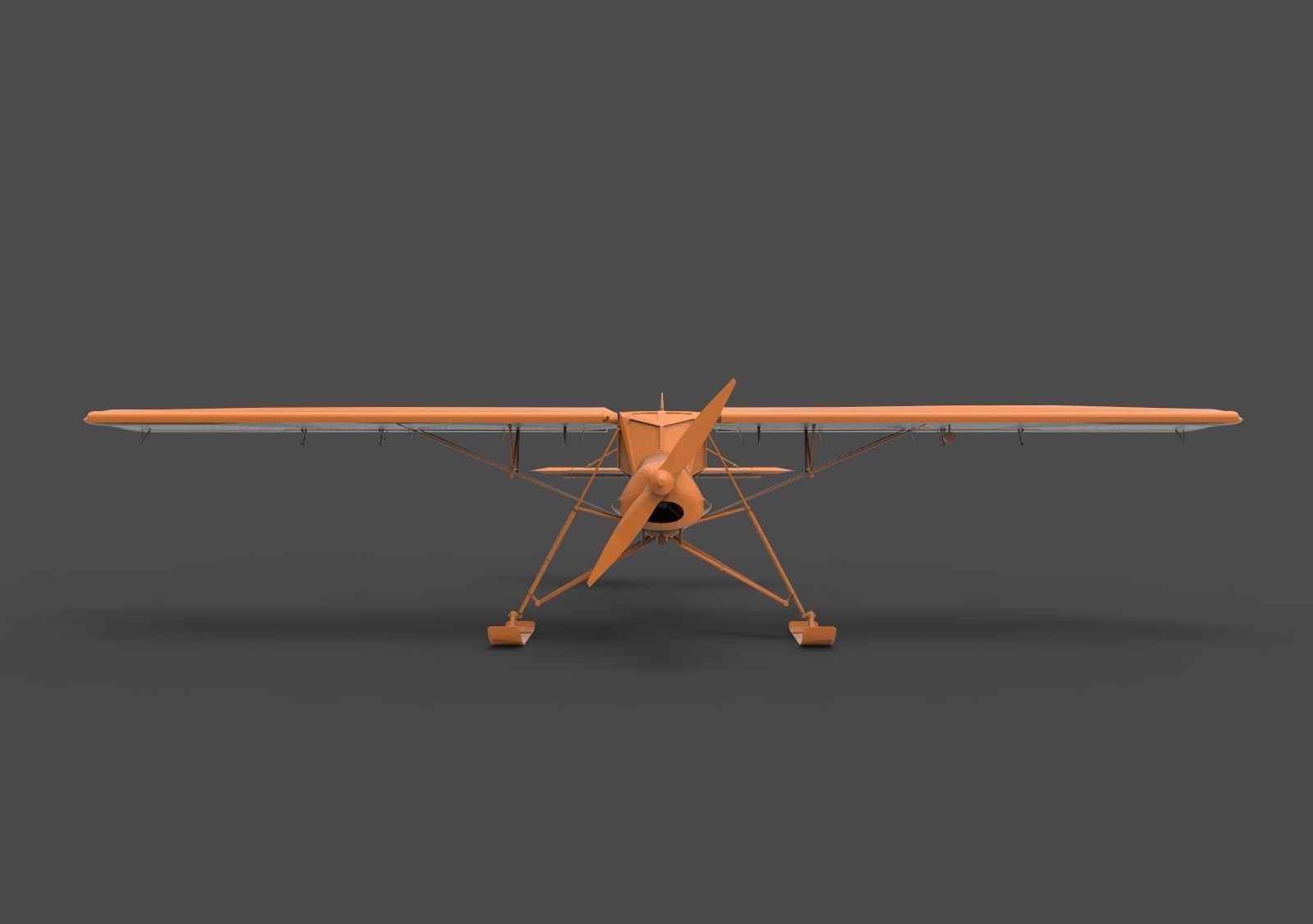 fieseler fi 156 storch winter 3D model 3D printable | CGTrader