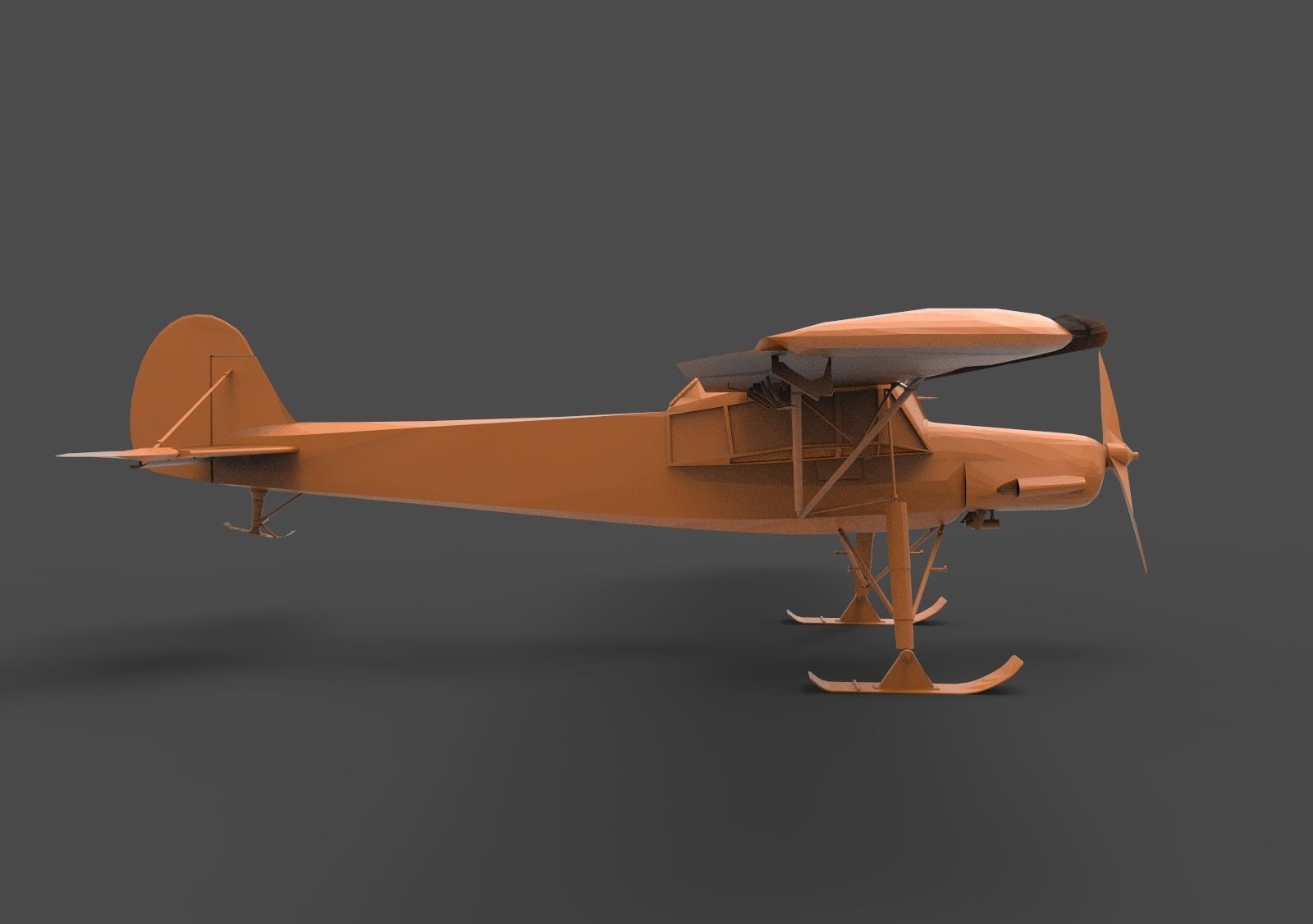 fieseler fi 156 storch winter 3D model 3D printable | CGTrader