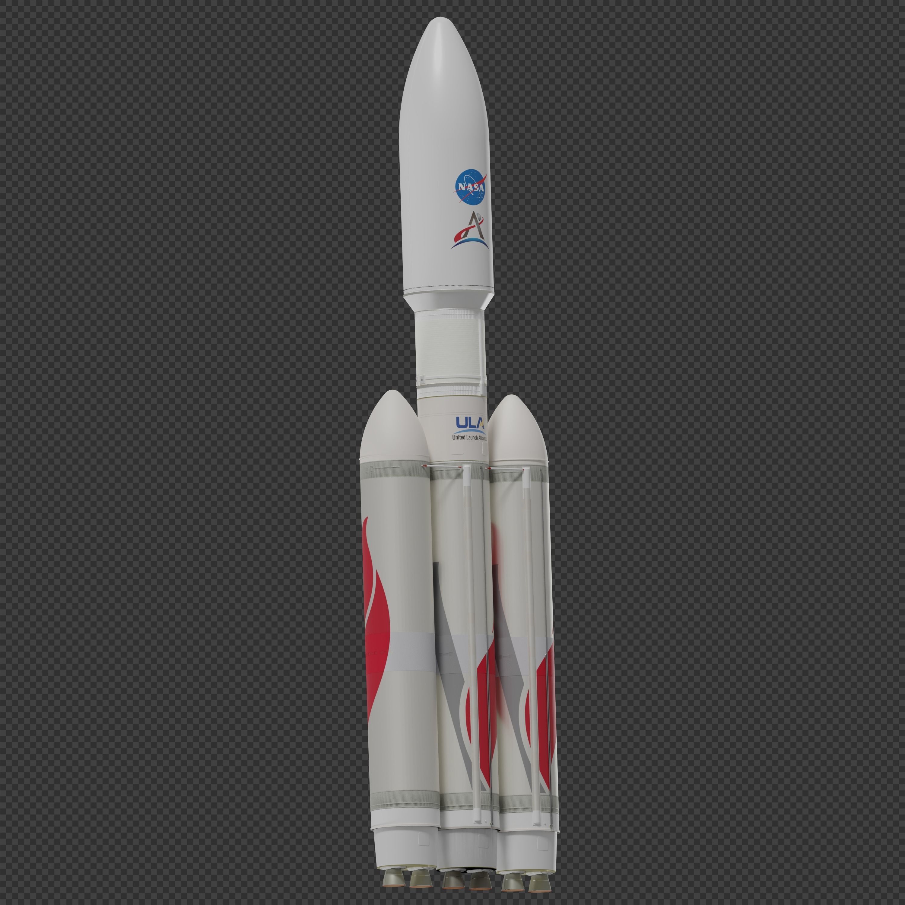 Vulcan rocket 3D model | CGTrader