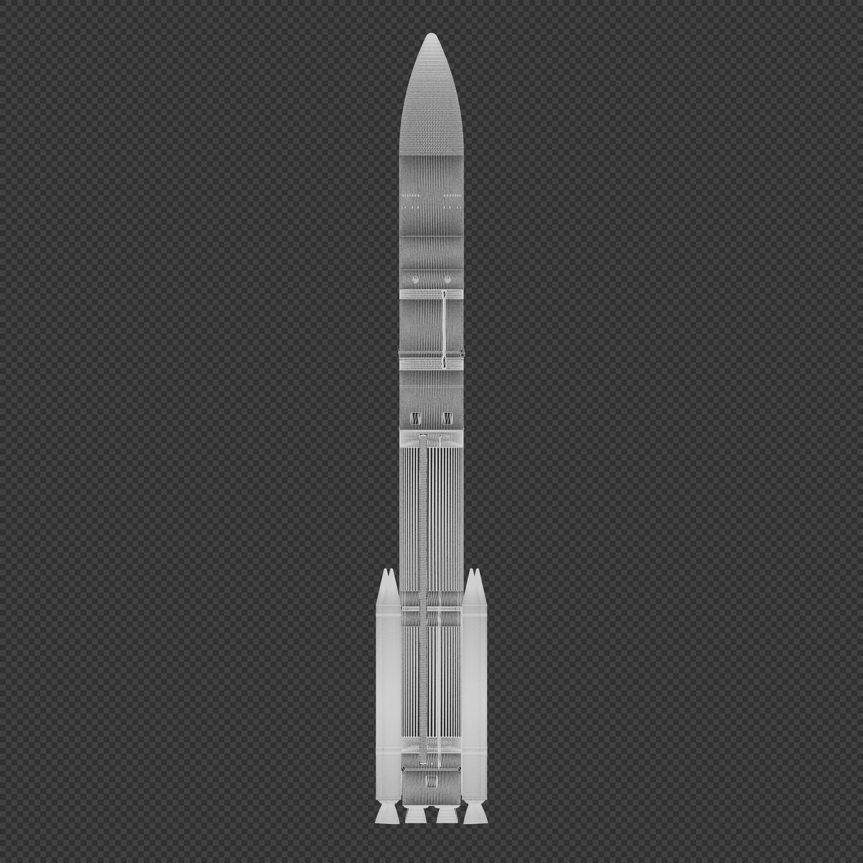 Vulcan rocket 3D model | CGTrader