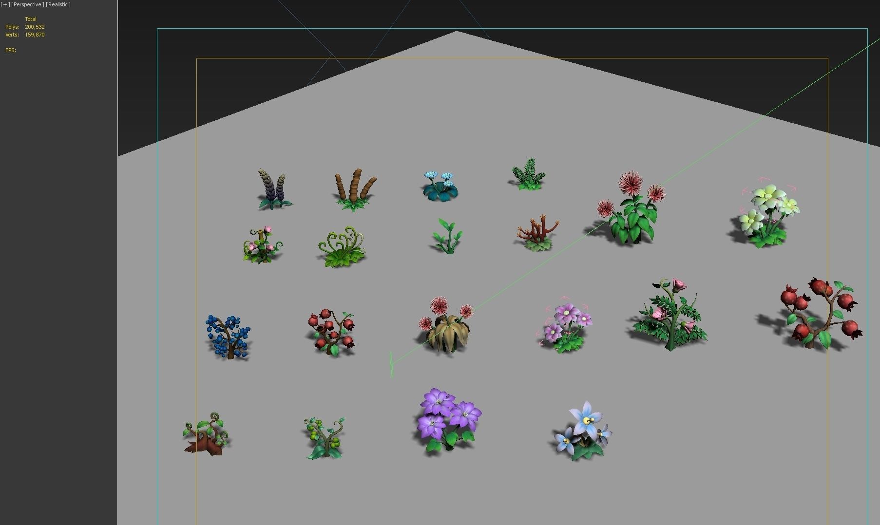 plant cartoon 3D model | CGTrader