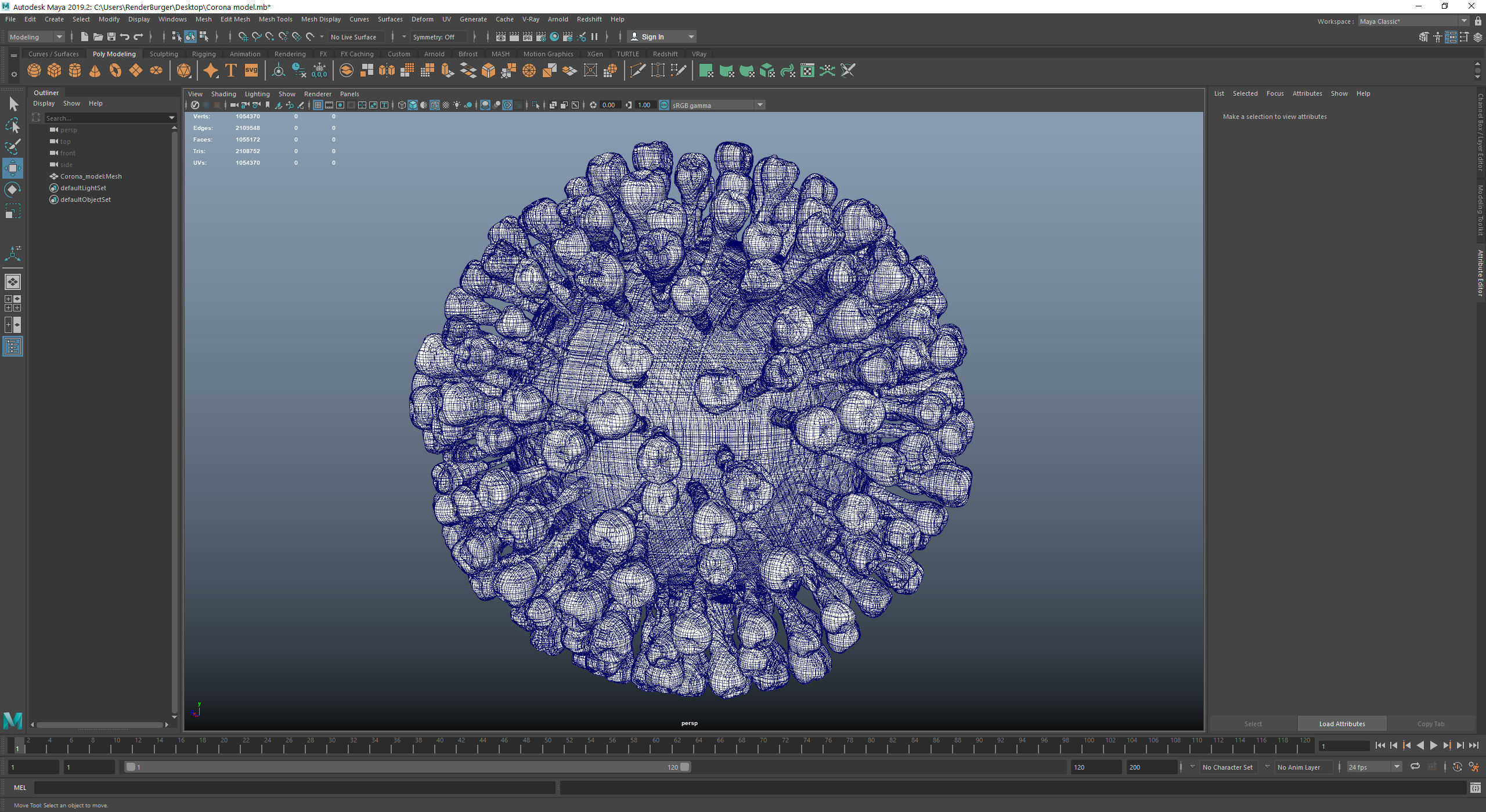 Corona 3D model coronavirus in air free 3D model | CGTrader