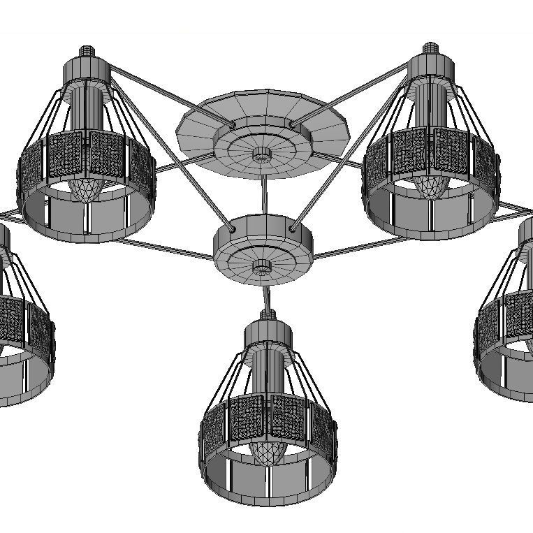 Ceiling chandelier ILLUMICO IL 7140 3D model | CGTrader