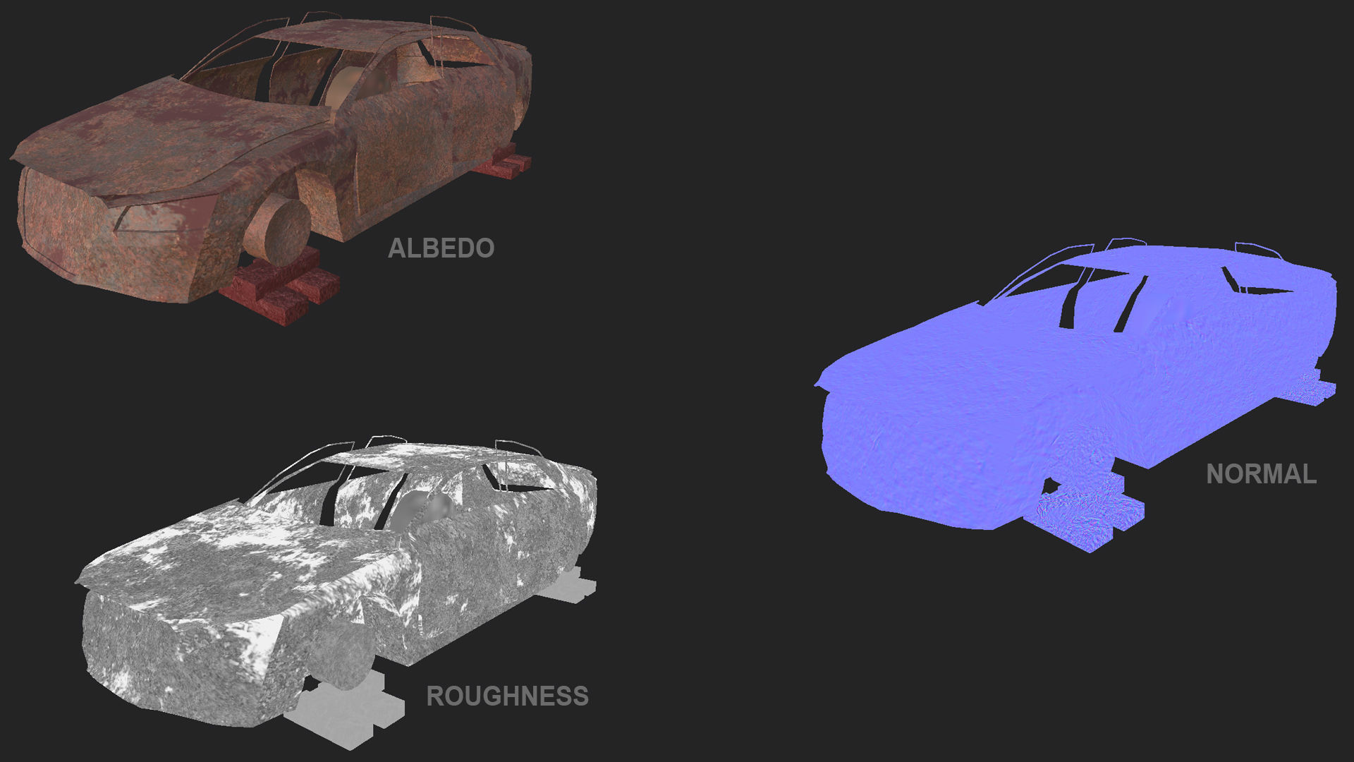 3D model Damaged Car VR / AR / low-poly | CGTrader