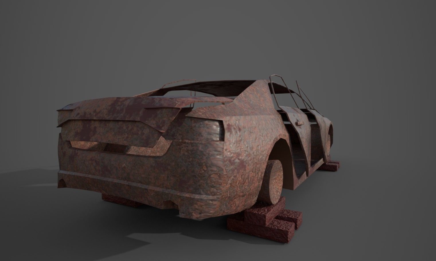 3D model Damaged Car VR / AR / low-poly | CGTrader