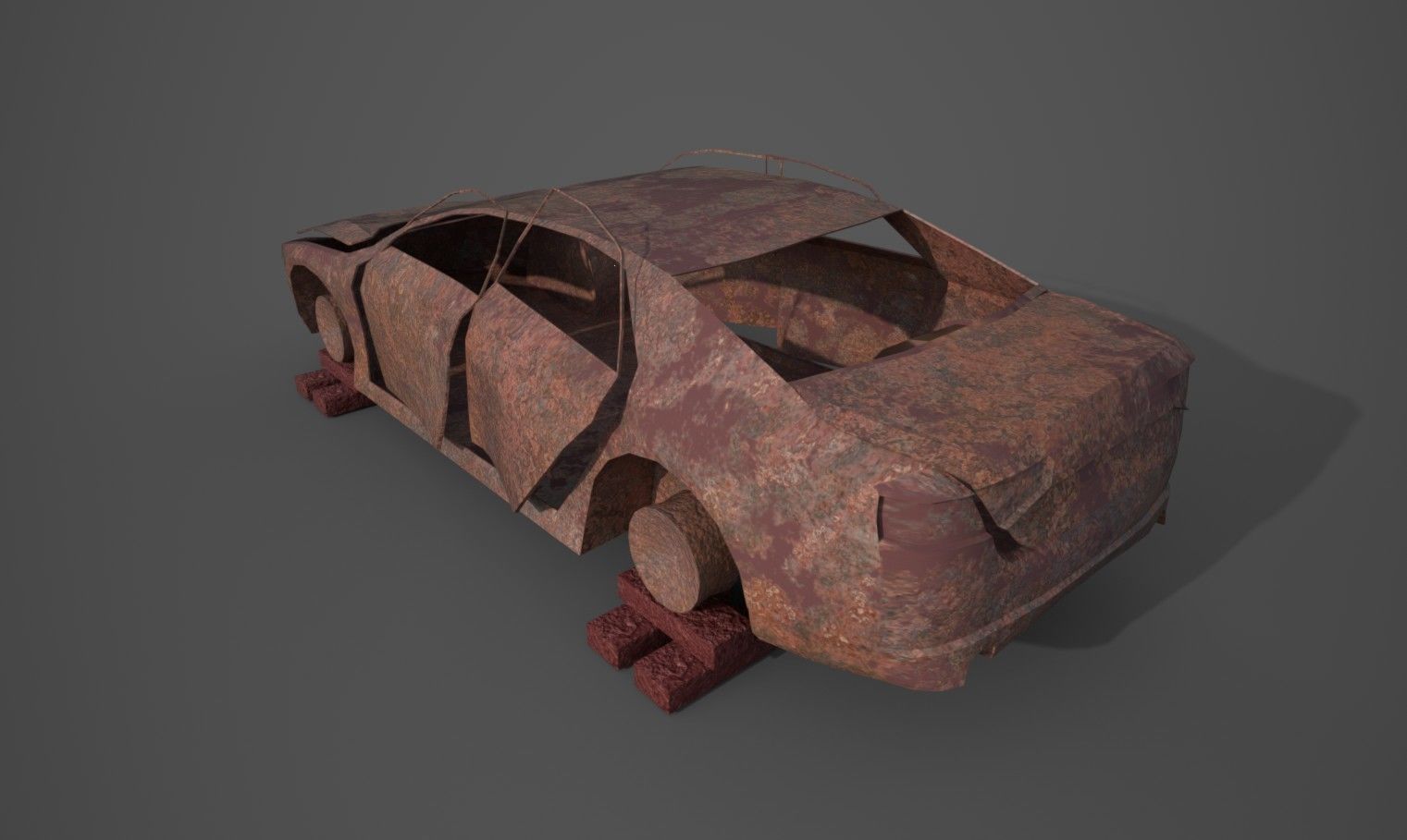 3D model Damaged Car VR / AR / low-poly | CGTrader