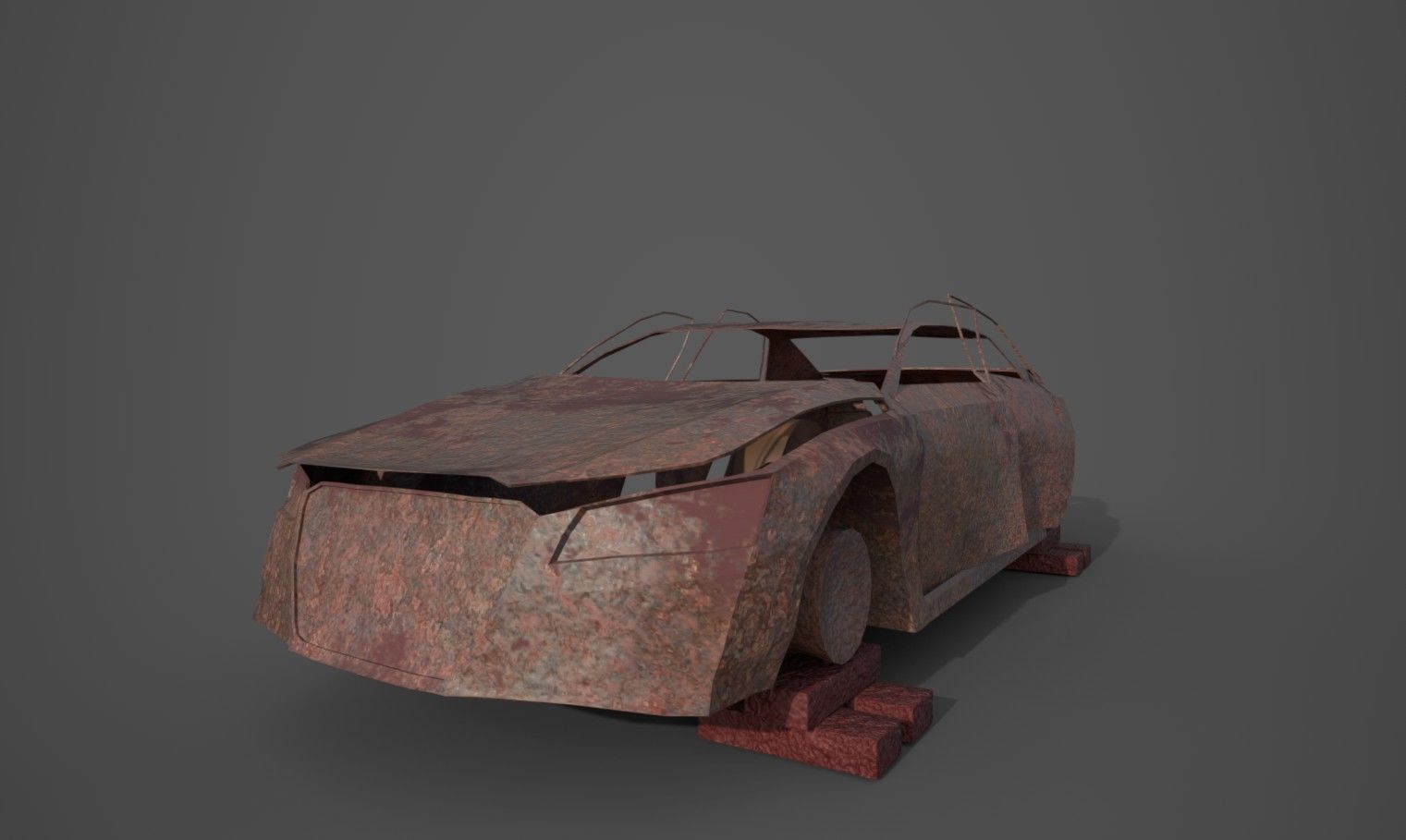 3D model Damaged Car VR / AR / low-poly | CGTrader