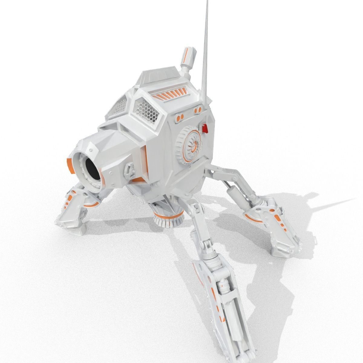 Futuristic Droid Robot free 3D model | CGTrader