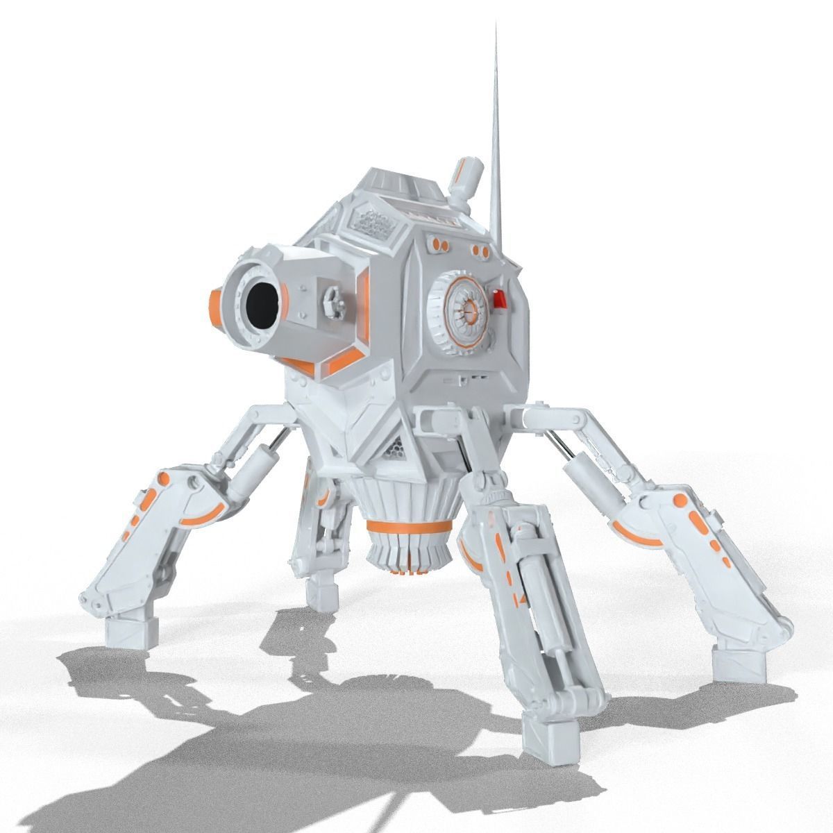 Futuristic Droid Robot free 3D model | CGTrader