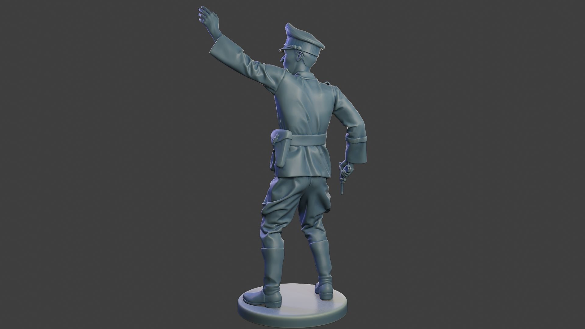 German Officer ww2 warning G5 3D model 3D printable | CGTrader