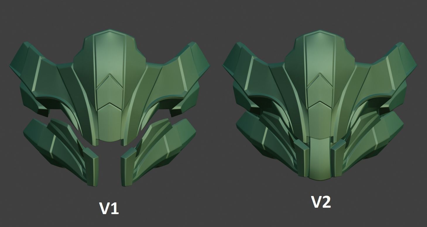 Reptile mask for face from Mortal Kombat 9 X 10 11 3D model 3D ...