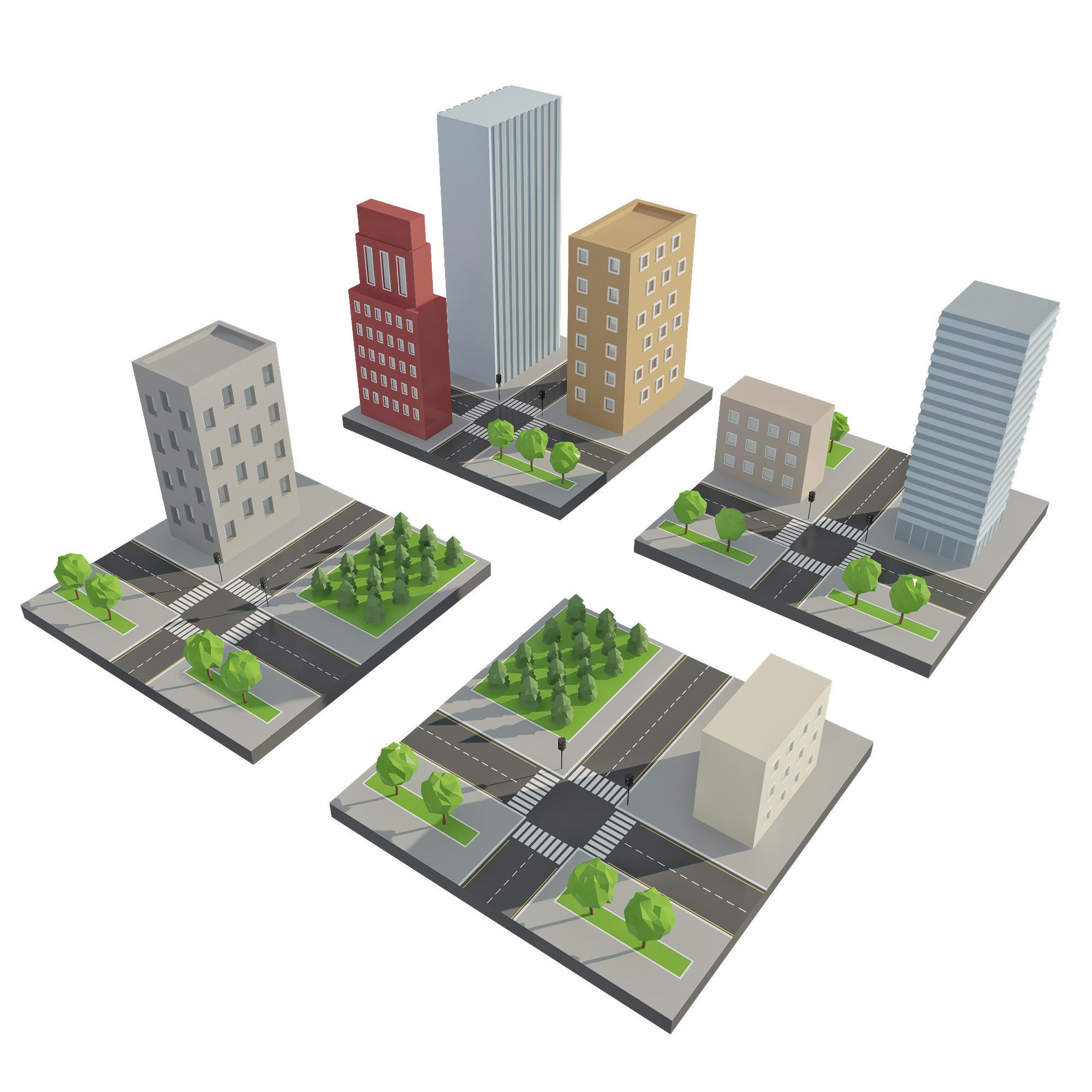 3D model Game City VR / AR / low-poly | CGTrader