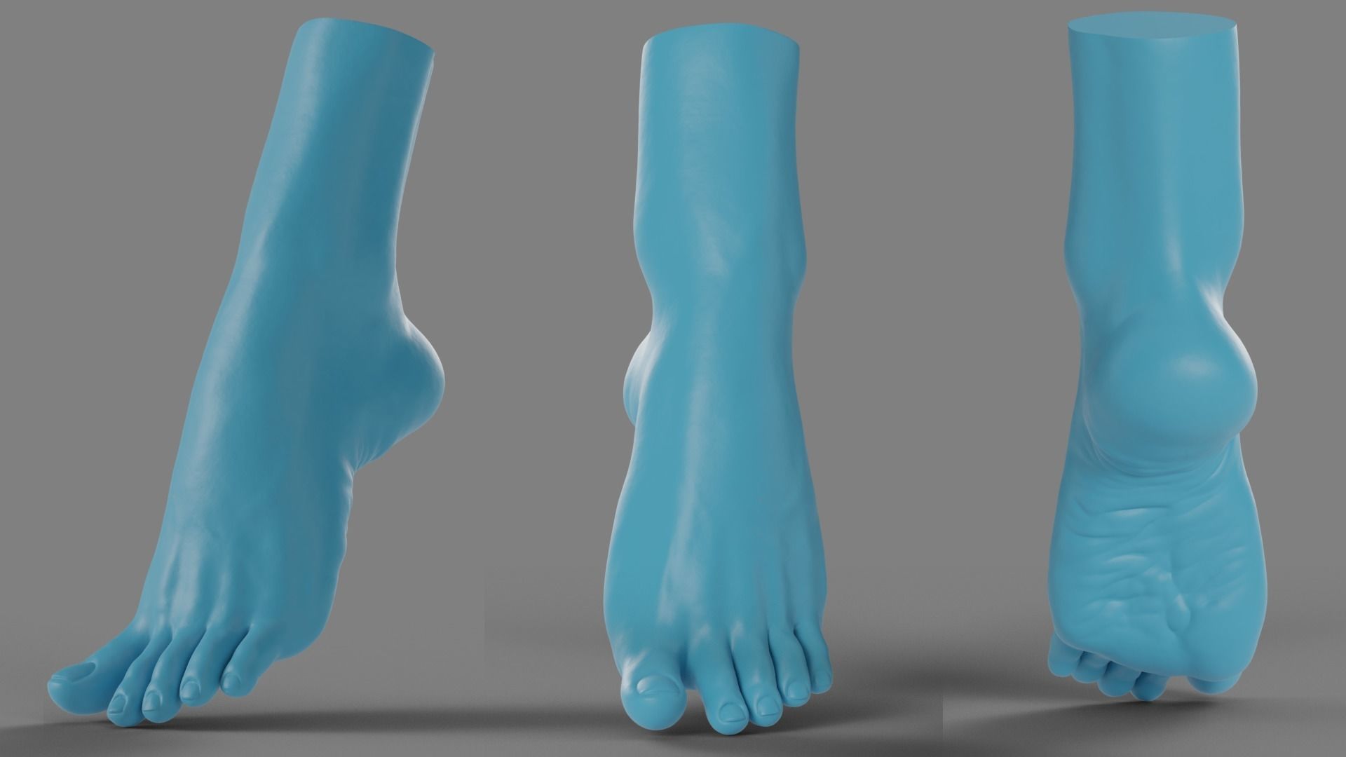 Woman foot 3D model 3D printable | CGTrader