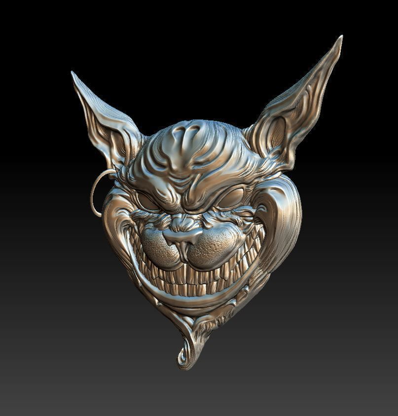 Cheshire Cat - relief - 2020 3D model 3D printable | CGTrader