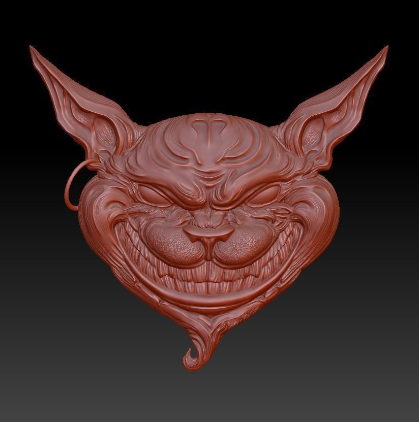 Cheshire Cat - relief - 2020 3D model 3D printable | CGTrader