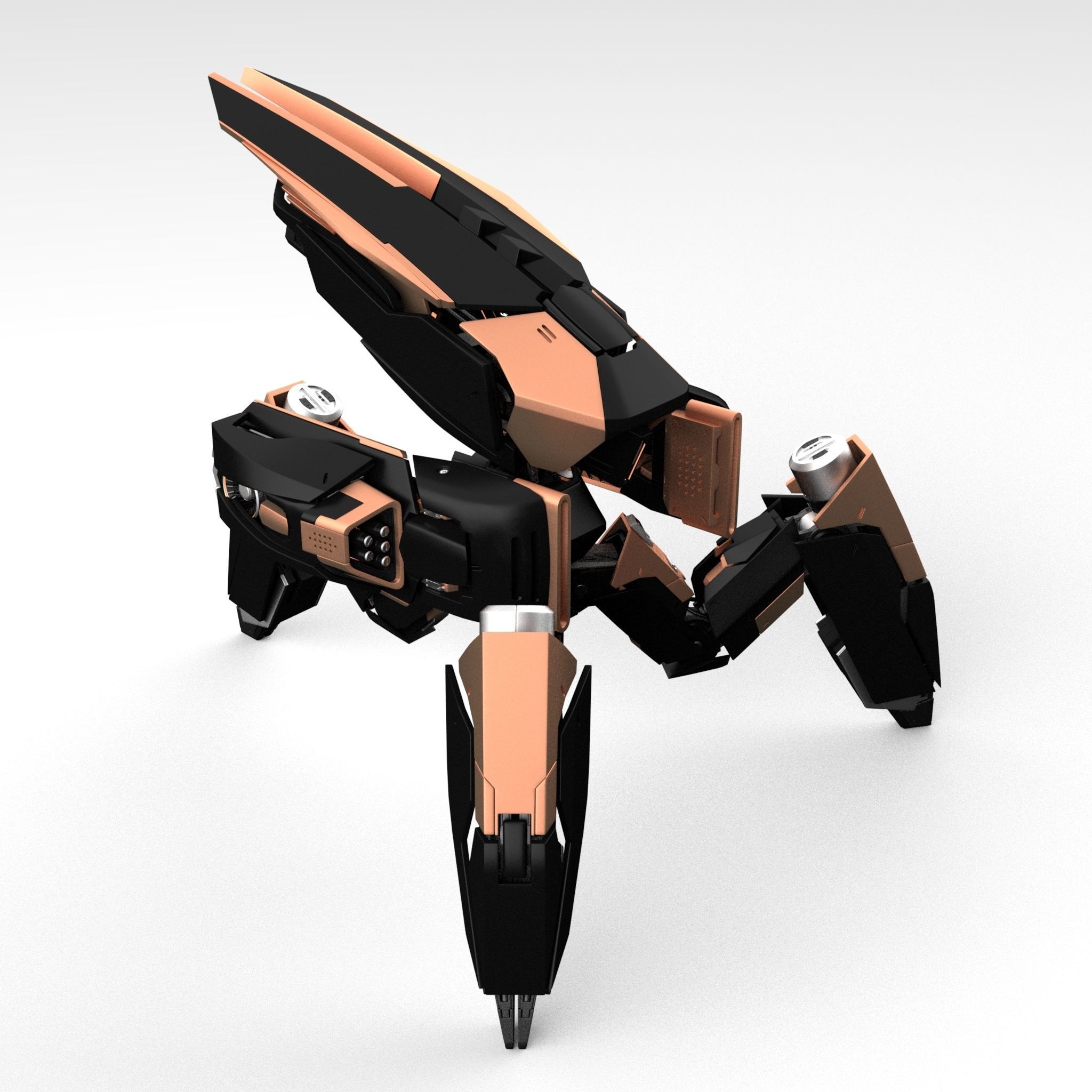 Tribot 211F 3D model animated | CGTrader