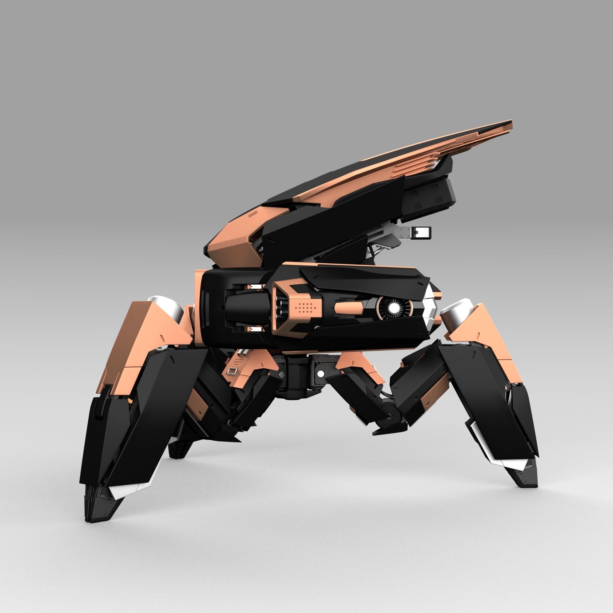 Tribot 211F 3D model animated | CGTrader