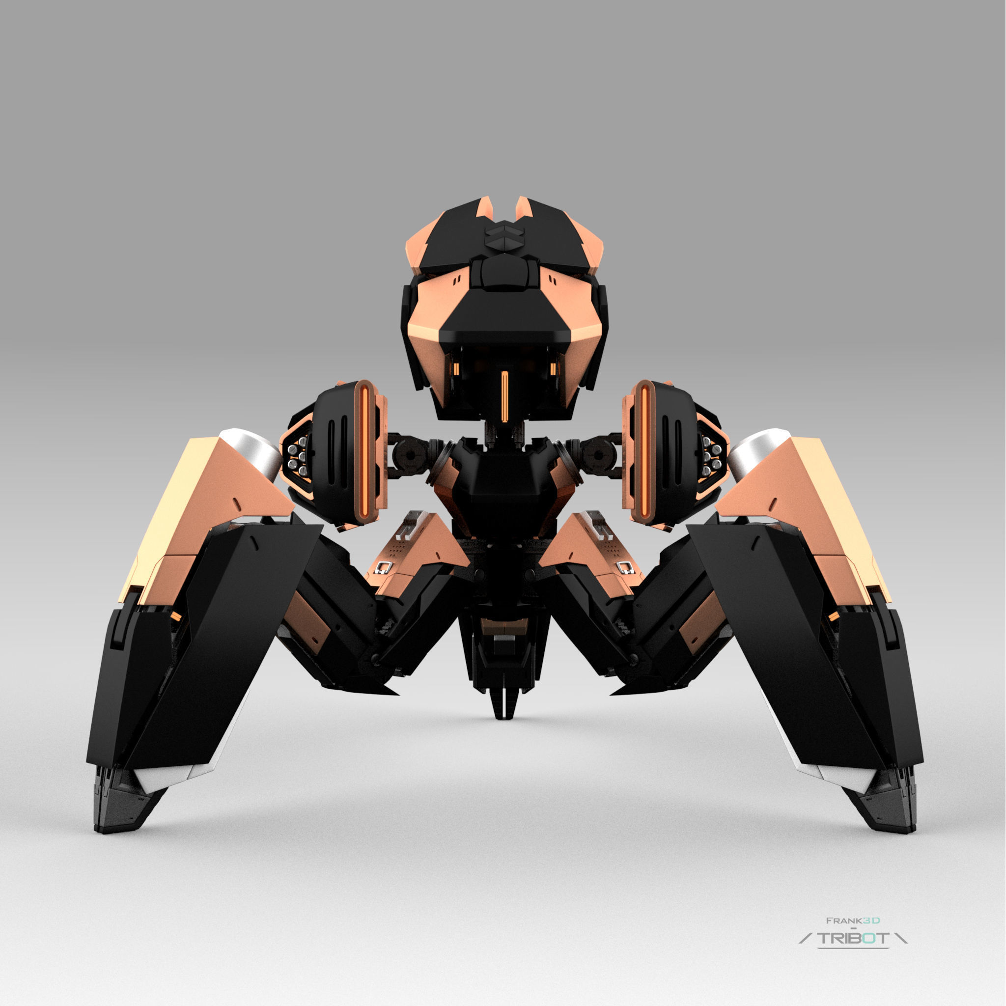 Tribot 211F 3D model animated | CGTrader