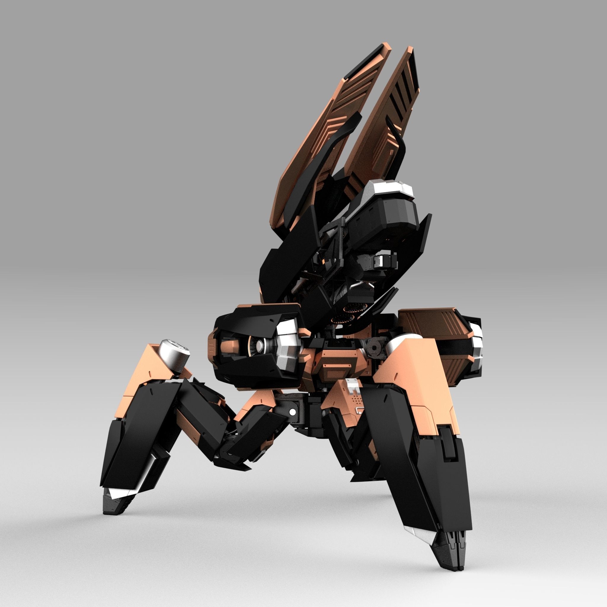 Tribot 211F 3D model animated | CGTrader