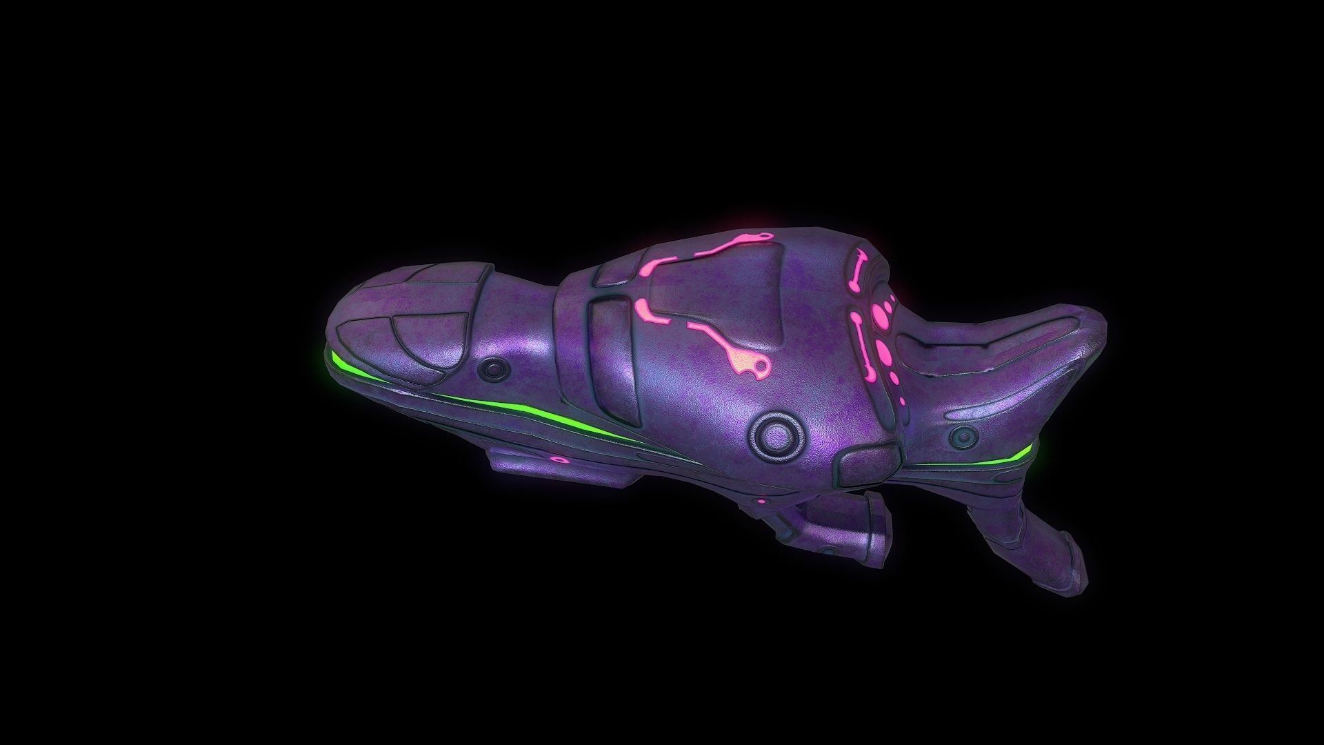 3D model Low poly sci fi alien blaster weapon VR / AR / low-poly | CGTrader