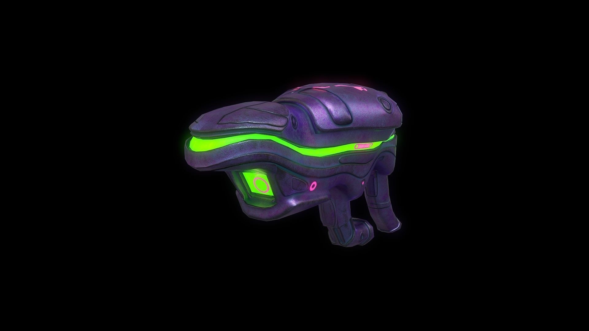 3D model Low poly sci fi alien blaster weapon VR / AR / low-poly | CGTrader