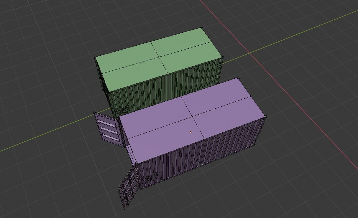Rusty Container 2 styles free 3D model | CGTrader