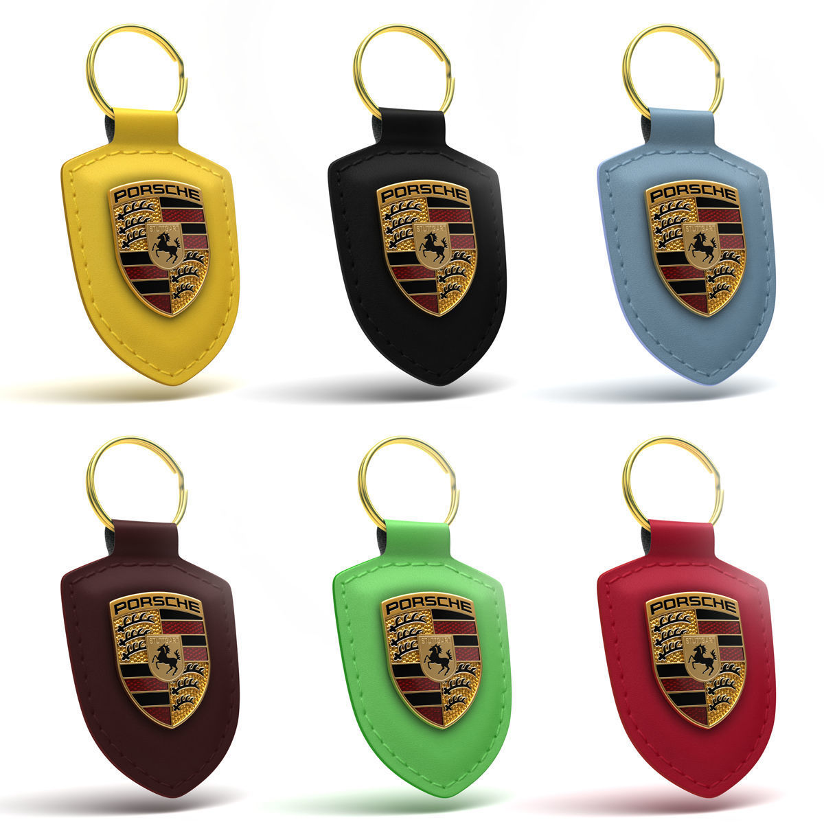 3D model Porsche Crest Keychain VR / AR / low-poly | CGTrader