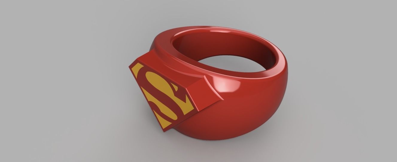 Superman Ring Superman Emblem Superman 3D model 3D printable | CGTrader