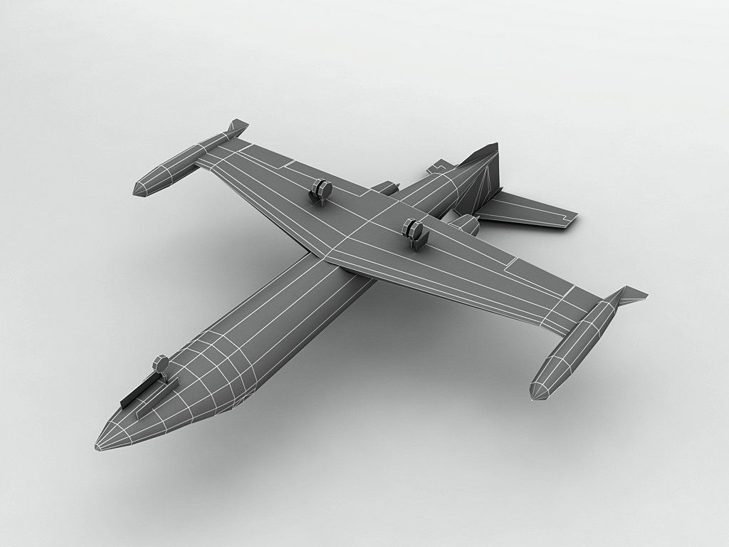 3D model Learjet 25 Jet Aircraft LOW VR / AR / low-poly | CGTrader