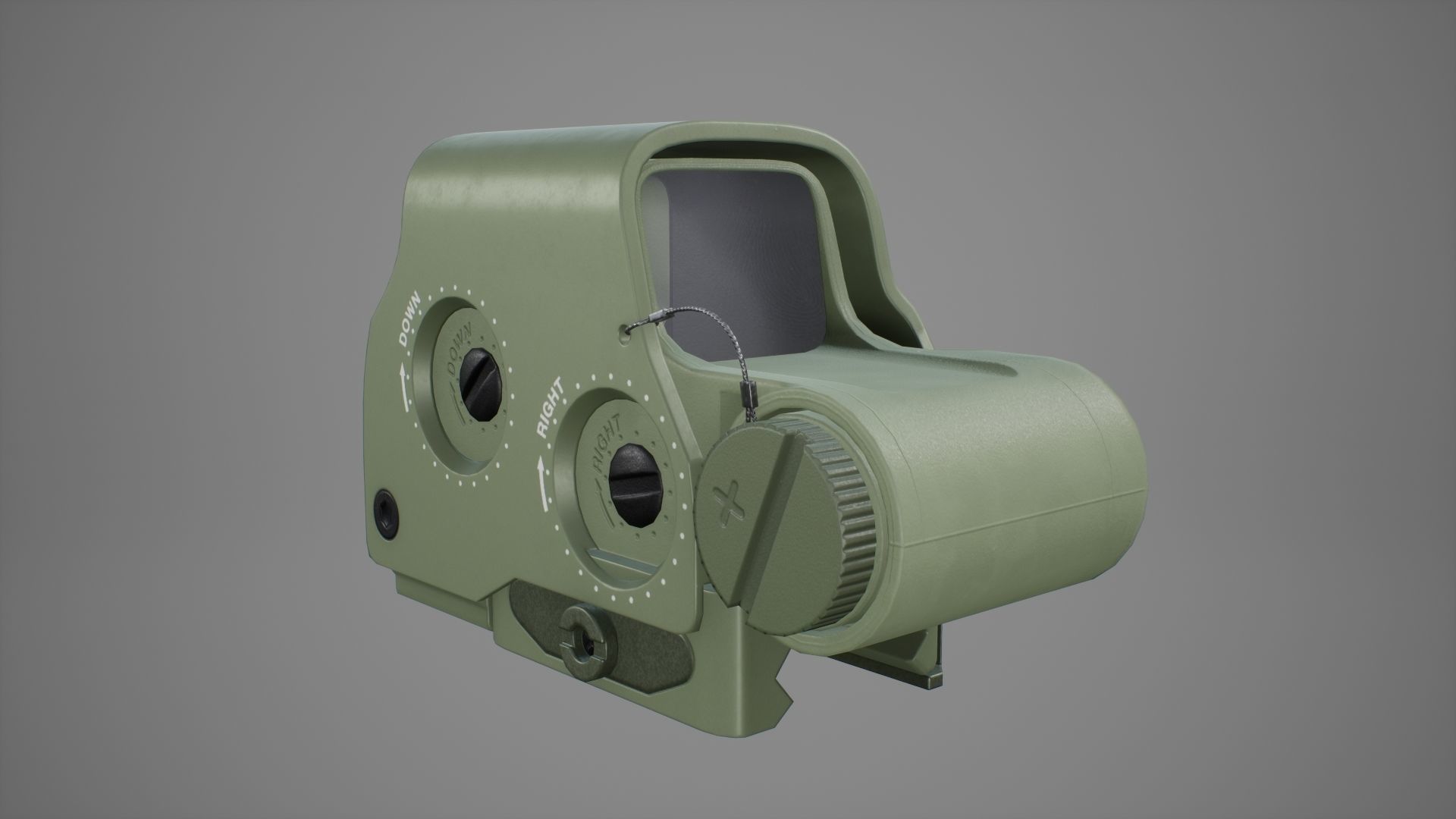 3D model Holographic Sight S - FPS Gun Attachment for Unreal Engine VR ...