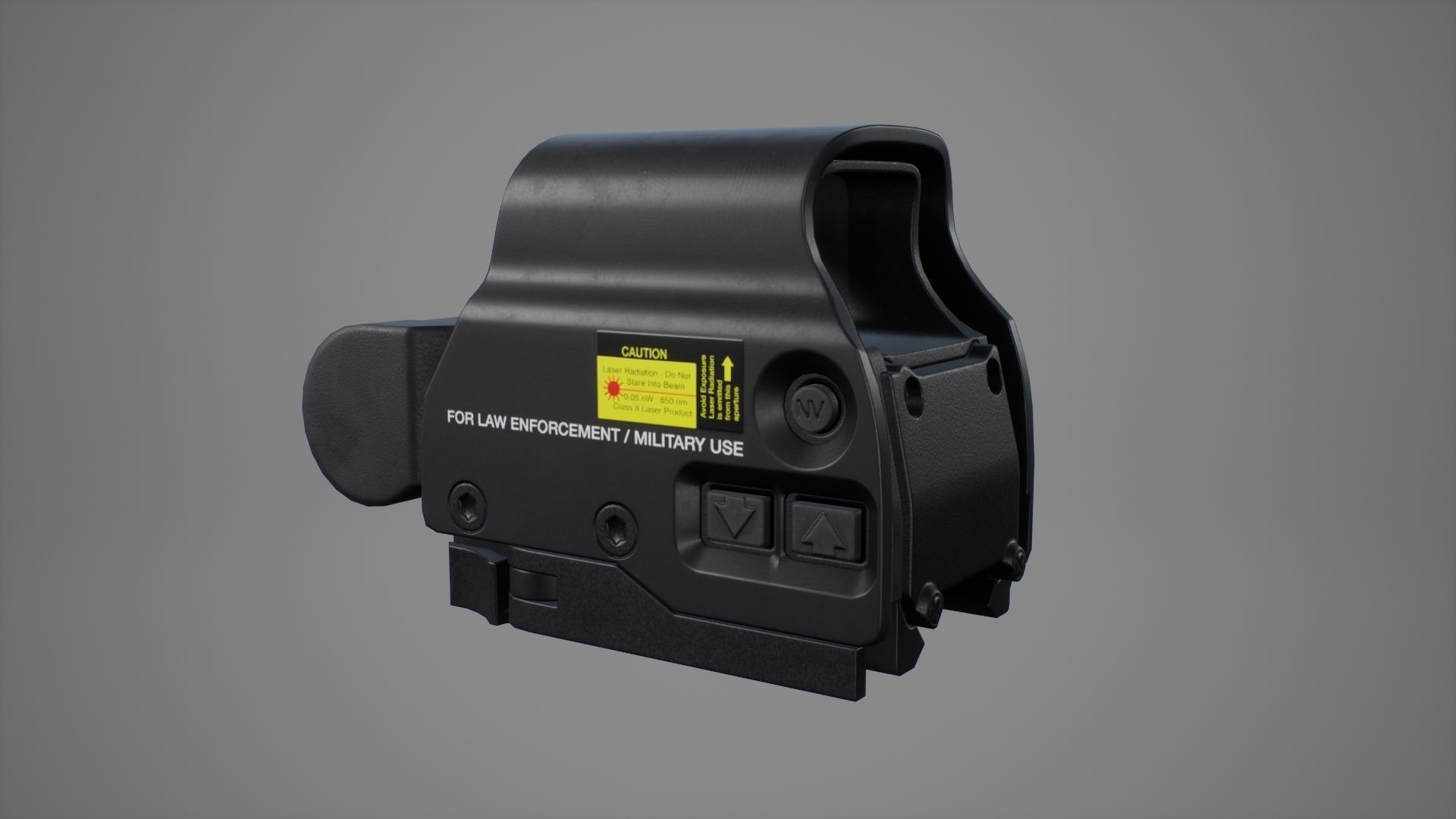 3D model Holographic Sight S - FPS Gun Attachment for Unreal Engine VR ...
