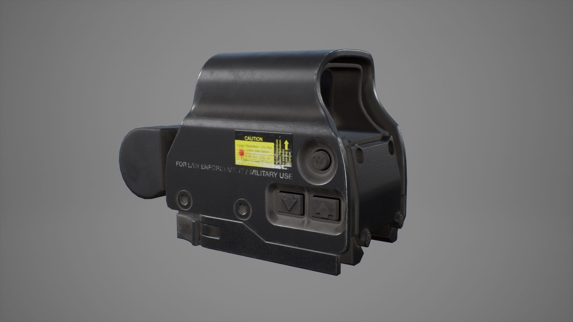 3D model Holographic Sight S - FPS Gun Attachment for Unreal Engine VR ...