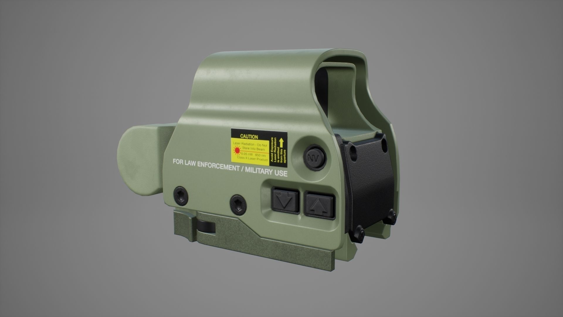 3D model Holographic Sight S - FPS Gun Attachment for Unreal Engine VR ...