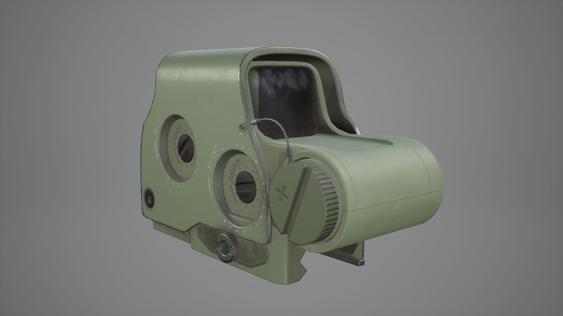 3D model Holographic Sight S - FPS Gun Attachment for Unreal Engine VR ...
