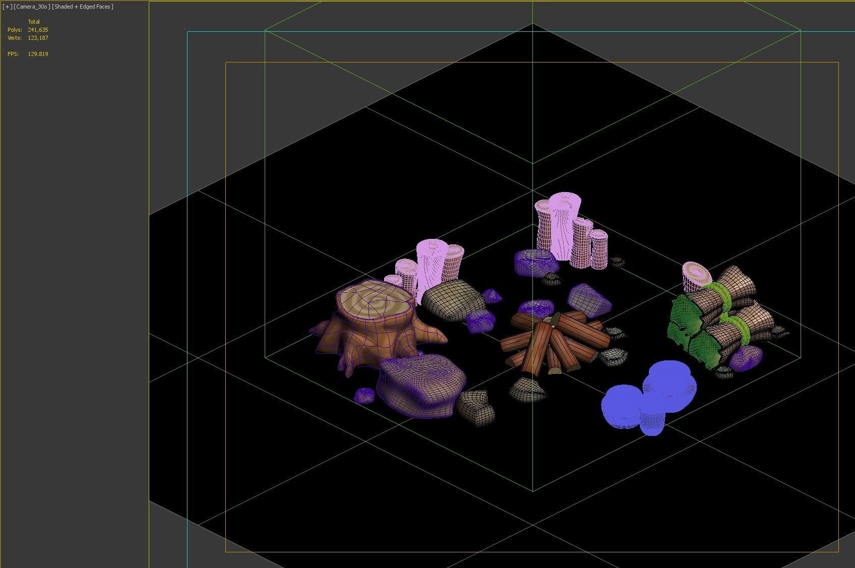 wood cartoon 3D model | CGTrader