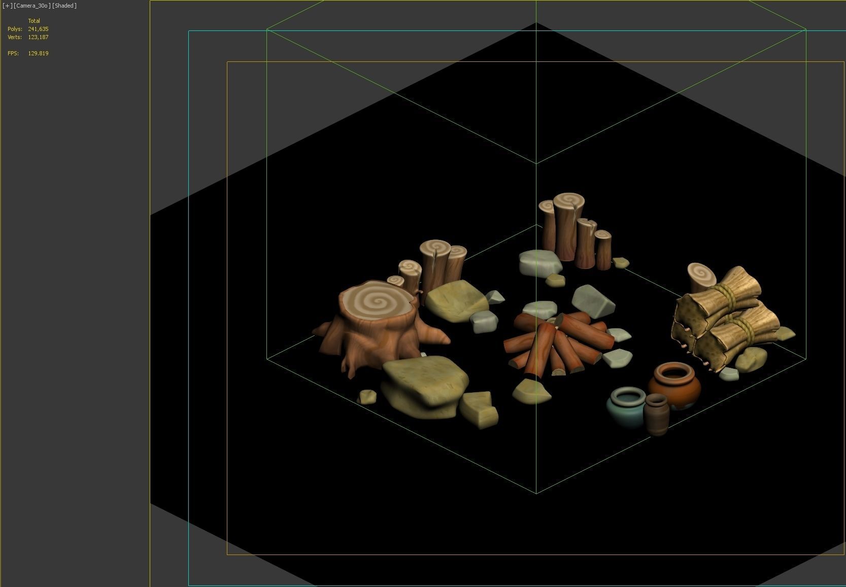 wood cartoon 3D model | CGTrader