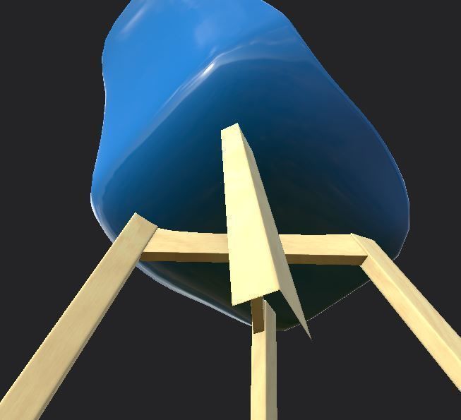 3D model Chair IMS nordic Unity ready Low-poly 3D model VR / AR / low ...