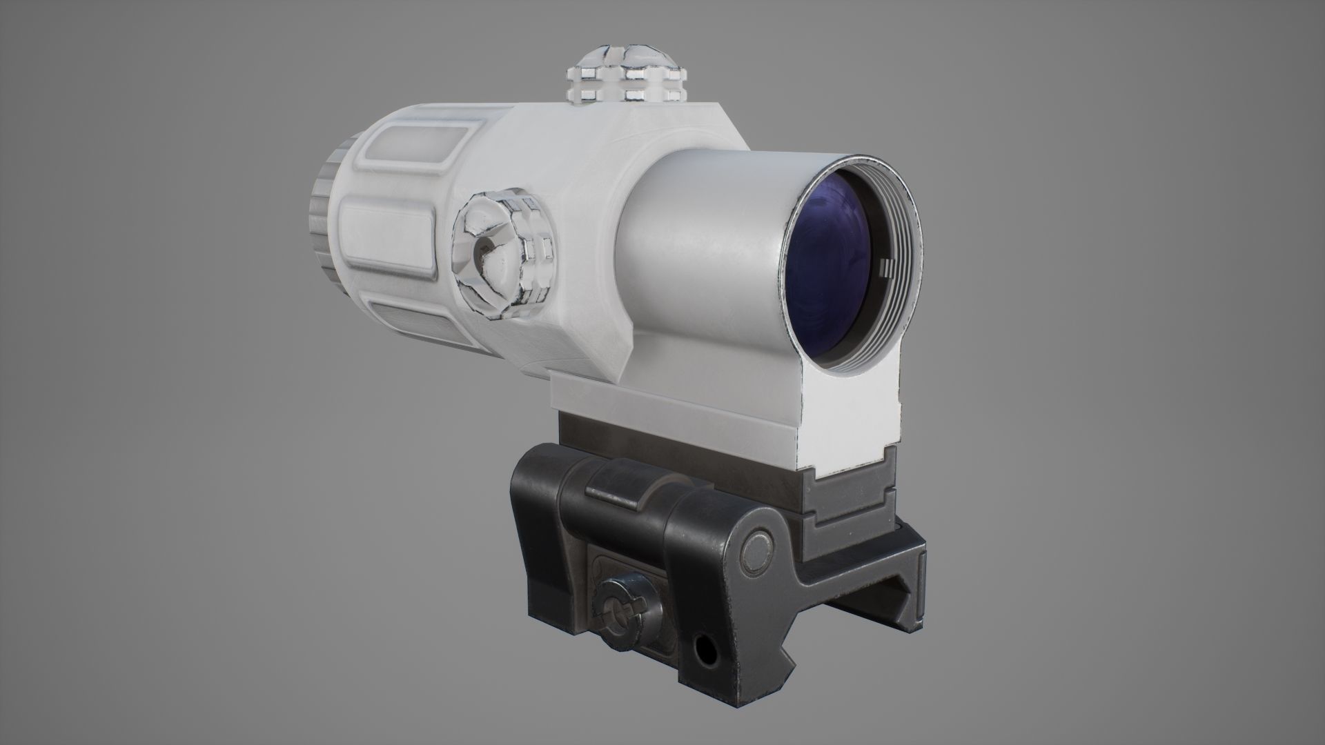 3D model Holographic Magnifier - FPS Gun Attachment for Unreal Engine ...