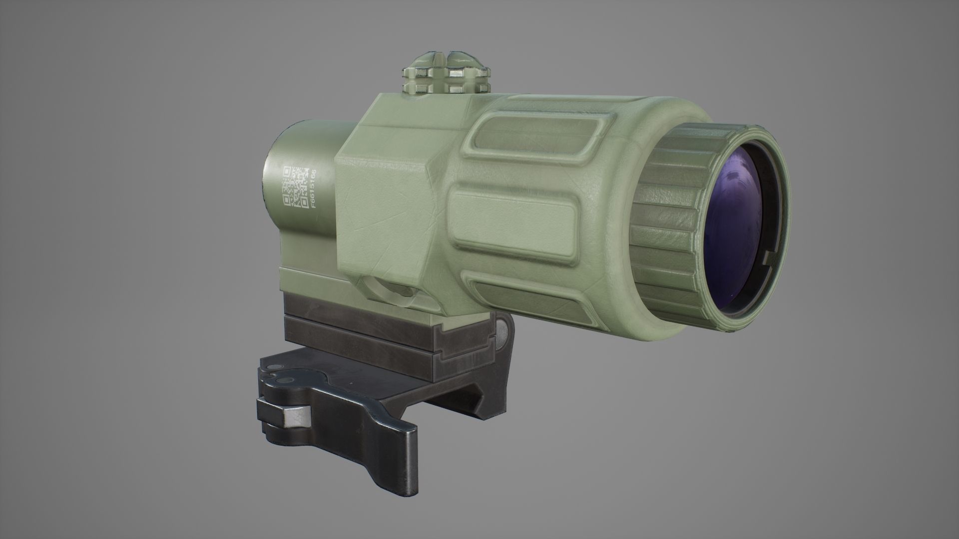 3D model Holographic Magnifier - FPS Gun Attachment for Unreal Engine ...