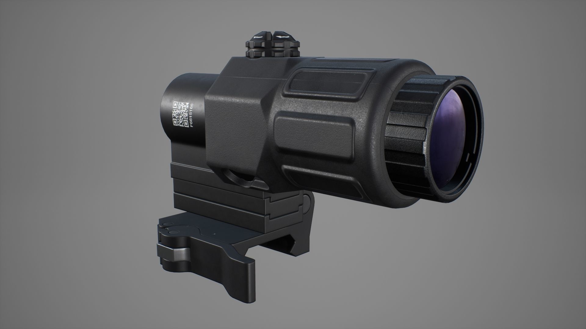 3D model Holographic Magnifier - FPS Gun Attachment for Unreal Engine ...