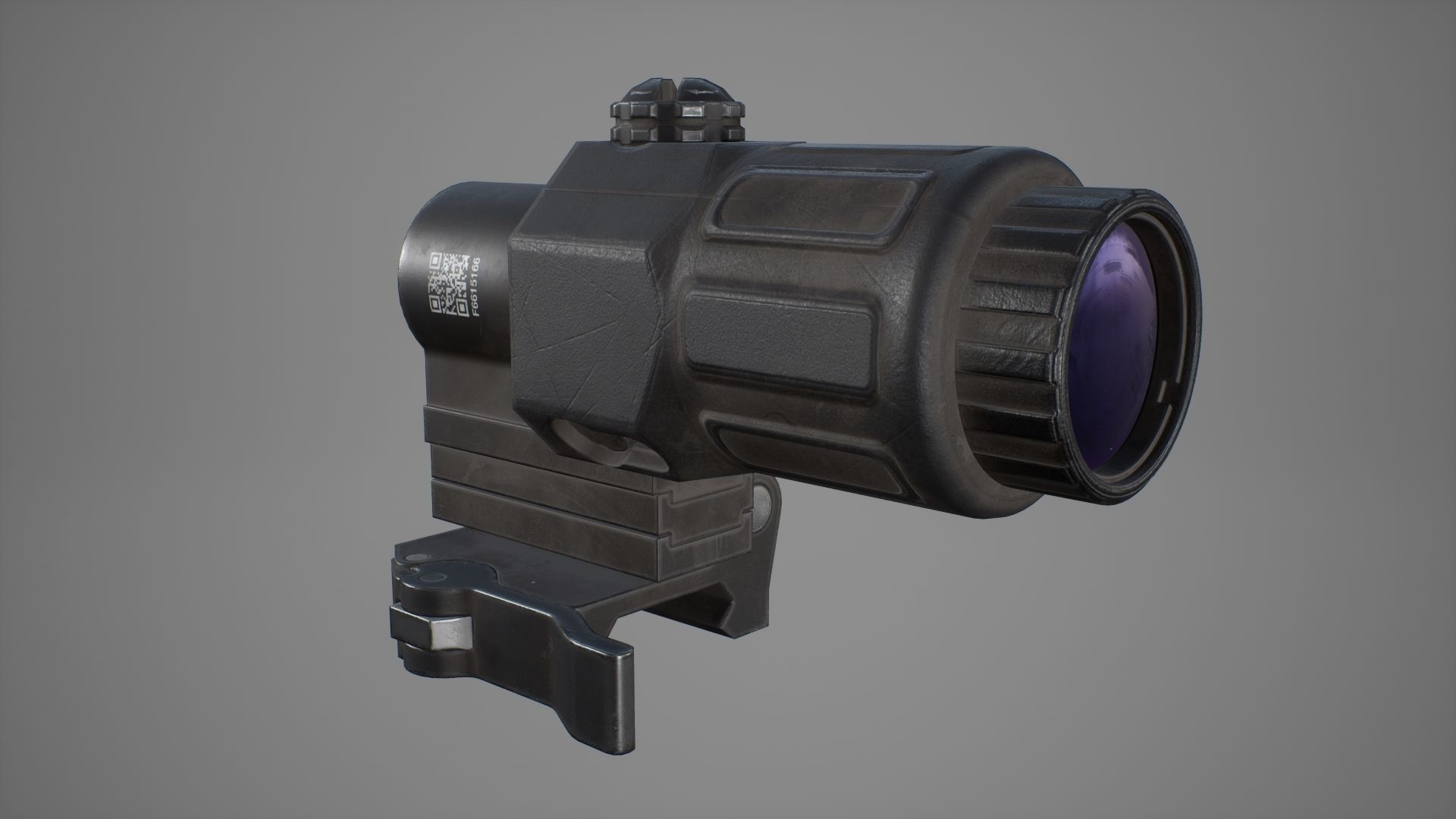 3D model Holographic Magnifier - FPS Gun Attachment for Unreal Engine ...