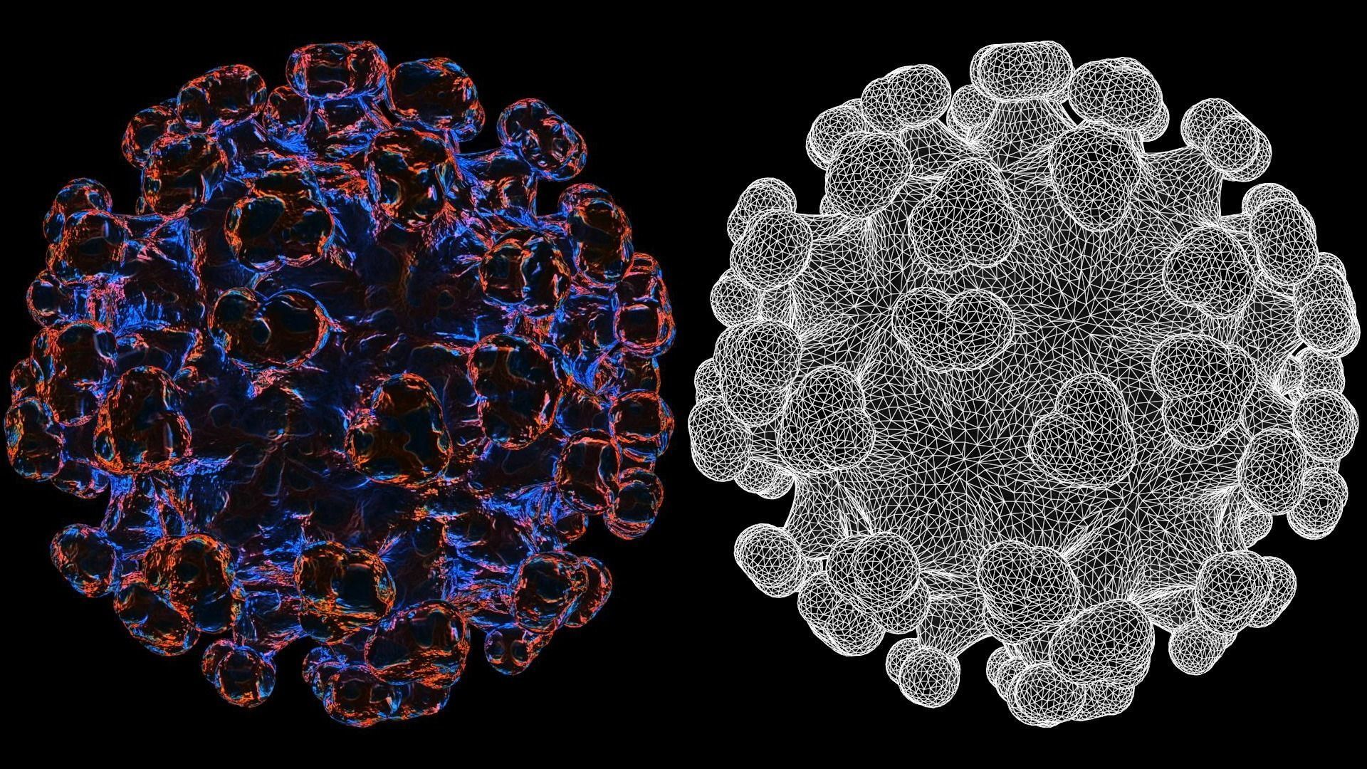 Pack of 24 Alien Virus Bacteria Macrophage Sci Fi Collection 3D model ...